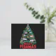 Merry Fishmas Christmas Tree Lights Fish Fishing Holiday Postcard | Zazzle