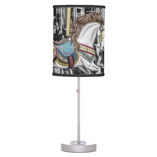 Merry Go Round Carousel Table Lamp | Zazzle