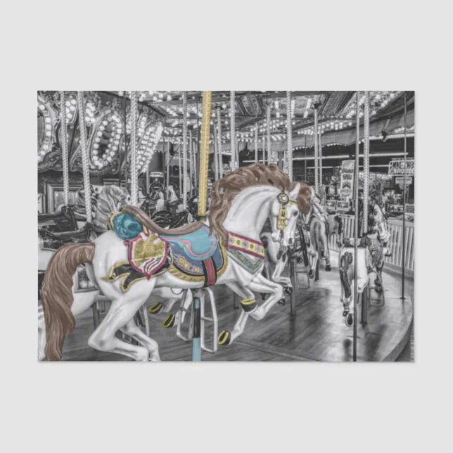 Merry Go Round Carousel Tissue Paper | Zazzle