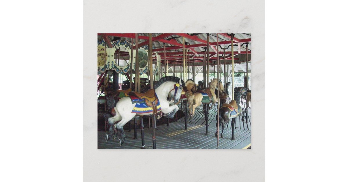 merry go round postcard | Zazzle