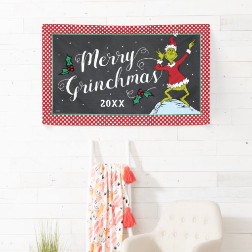 Merry Grinchmas | Grinch Holiday Party Banner | Zazzle