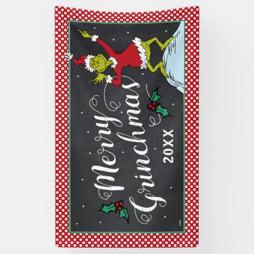 Merry Grinchmas | Grinch Holiday Party Banner | Zazzle