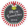 Merry Grinchmas | Grinch Holiday Party Classic Round Sticker | Zazzle