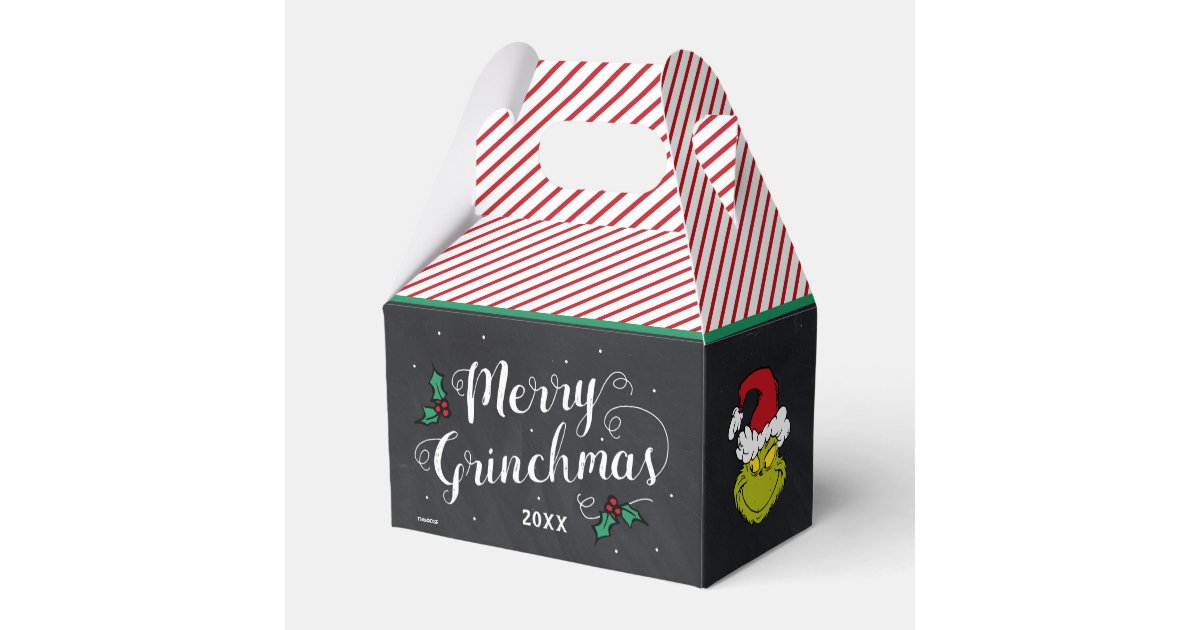 Merry Grinchmas | Grinch Holiday Party Favor Boxes | Zazzle