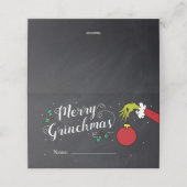 Merry Grinchmas | Grinch Holiday Party Place Card | Zazzle