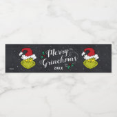 Merry Grinchmas | Grinch Holiday Party Water Bottle Label | Zazzle