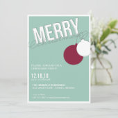 Merry Holiday Party Invitation Template Zazzle