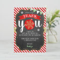 Merry Little Christmas Birthday Thank You Card | Zazzle
