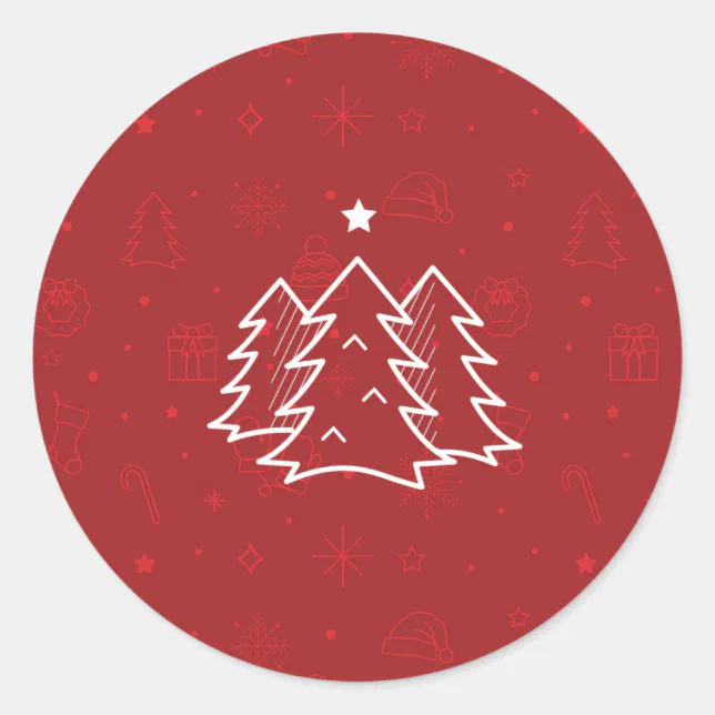 MERRY LITTLE CHRISTMAS / Stickers | Zazzle