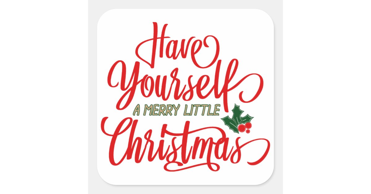 Merry Little Christmas Stickers | Zazzle