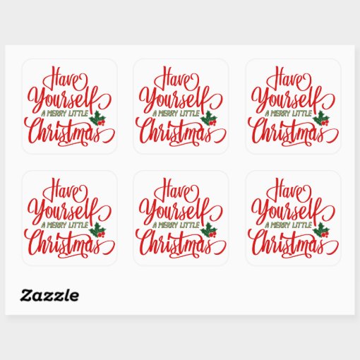 Merry Little Christmas Stickers | Zazzle