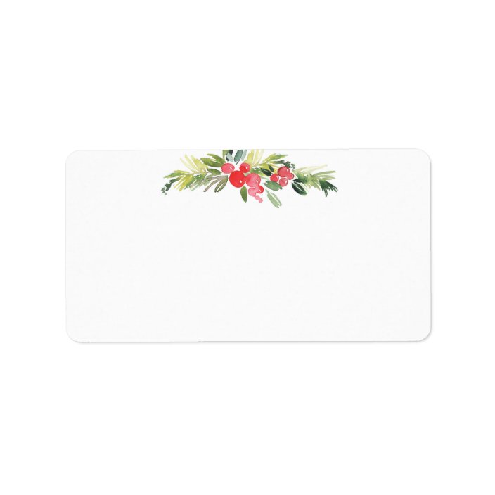 Merry Mistletoe | Blank Christmas Label | Zazzle.com