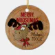 Merry Moosemas Ceramic Ornament | Zazzle