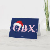 Merry Outer Banks Christmas Pink Flamingo OBX Holiday Card | Zazzle