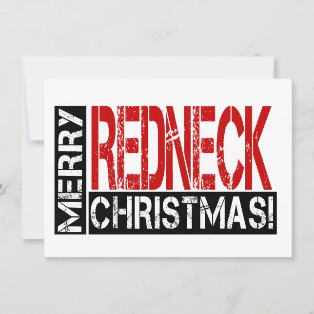 Merry Redneck Christmas! Funny Party Invitation | Zazzle