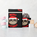 Merry Slothmas Cute Sloth Christmas Wrapping Paper | Zazzle