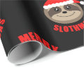 Merry Slothmas Cute Sloth Christmas Wrapping Paper | Zazzle