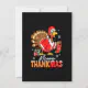 Merry Thankmas Turkey Santa Hat Thanksgiving Chris Invitation | Zazzle