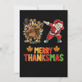 Merry Thanksmas Thanksgiving Fall Christmas Season Invitation | Zazzle