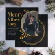 Merry Vibes Only Capturing a Married Couple Photo Invitation | Zazzle