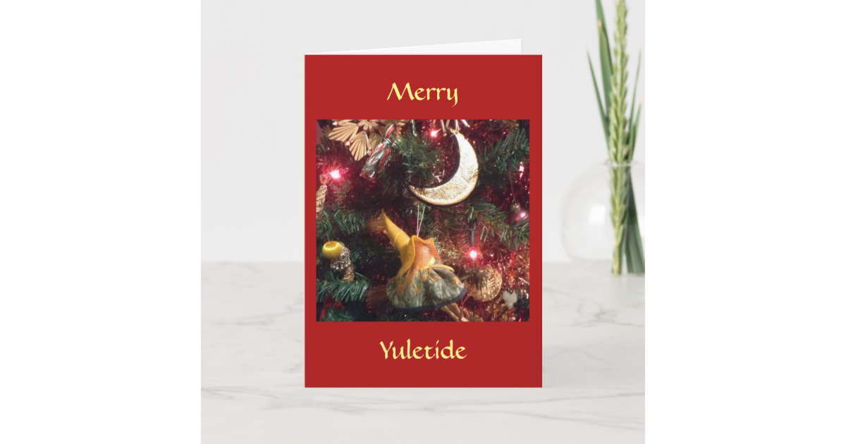 Merry Yuletide Holiday Card | Zazzle