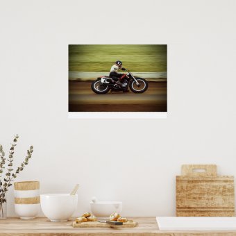 MERT LAWWILL POSTER - 1972 FLAT TRACK RACE | Zazzle
