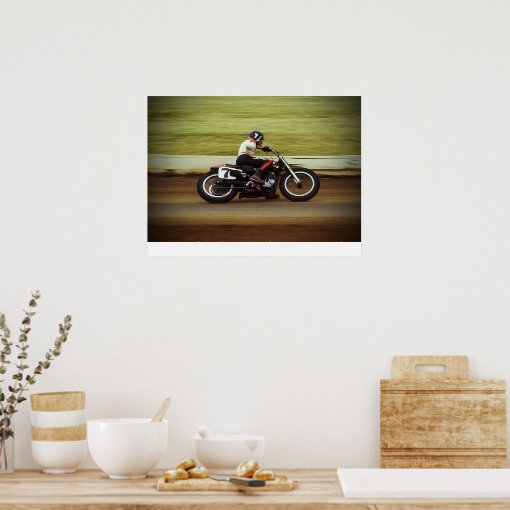 MERT LAWWILL POSTER - 1972 FLAT TRACK RACE | Zazzle