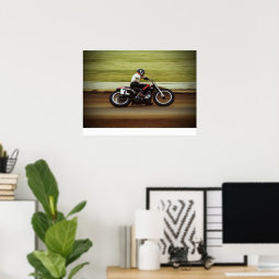 MERT LAWWILL POSTER - 1972 FLAT TRACK RACE | Zazzle