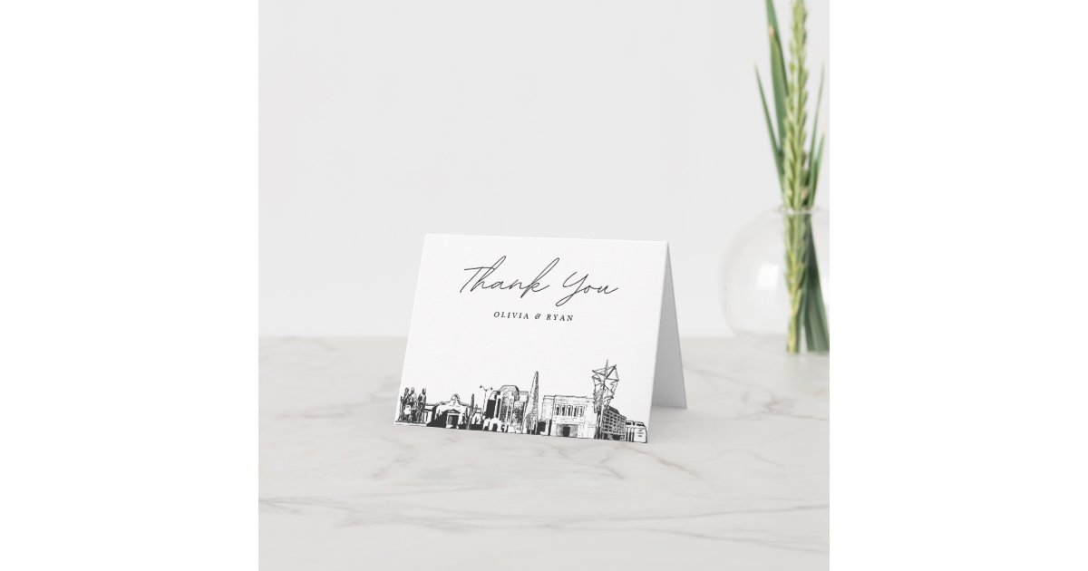 Mesa Arizona Blank Thank You Card | Zazzle
