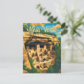 Mesa Verde National Park Illustration Travel Art Postcard | Zazzle
