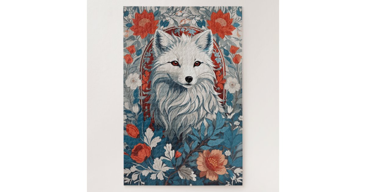 Mesmerizing Artic Fox Wildlife Jigsaw Puzzle | Zazzle