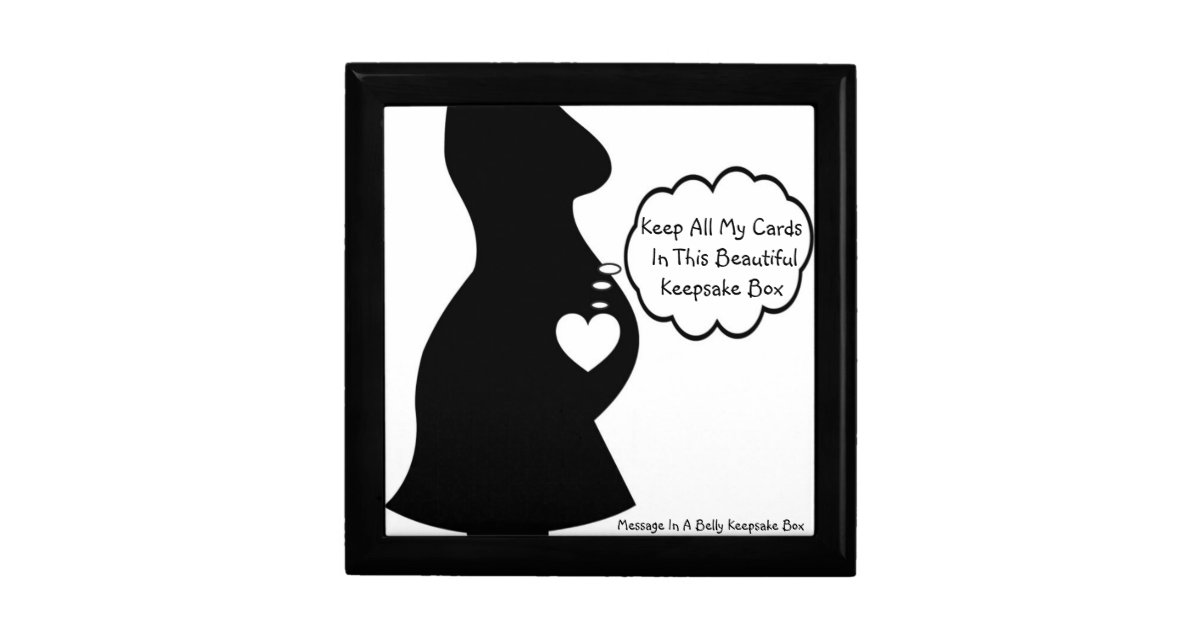Message In A Belly™ Keepsake Box | Zazzle