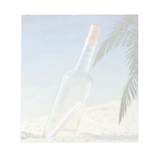 Message in a Bottle 2 Notepad | Zazzle