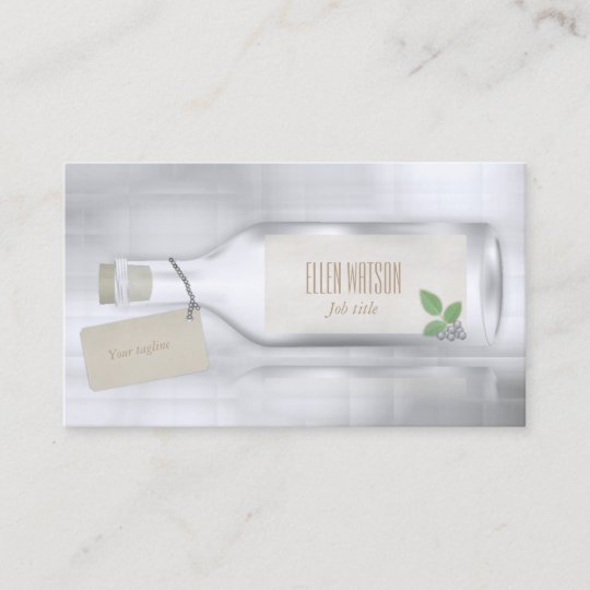 Message in a bottle business card | Zazzle.com