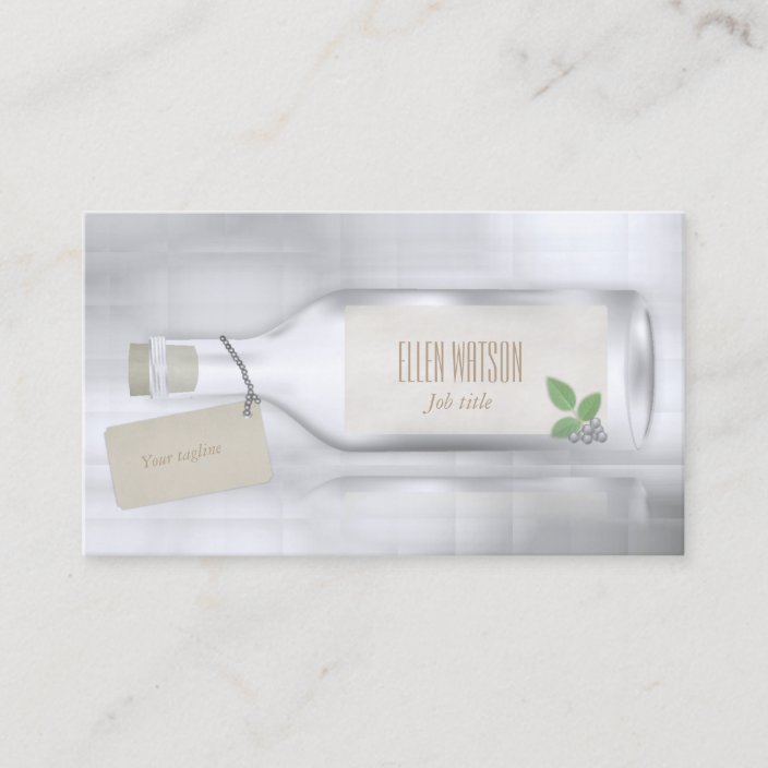 Message in a bottle business card | Zazzle.com