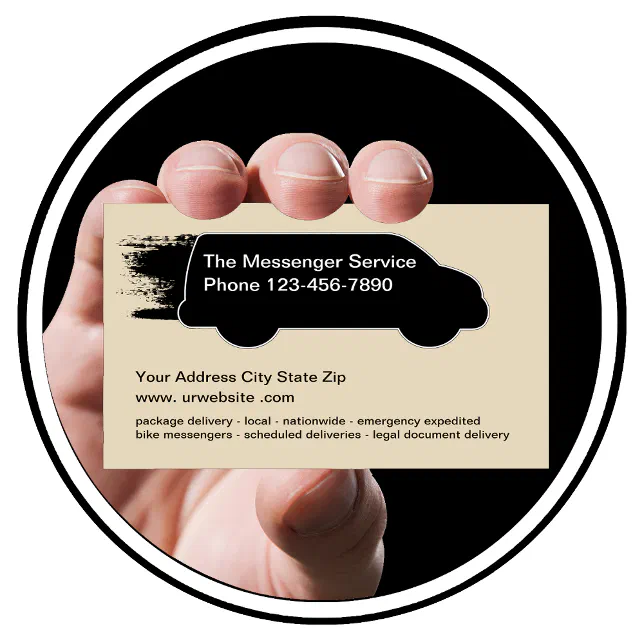 Messenger Courier Service Business Card | Zazzle