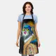 Messi the Cougar with the pearl earring Apron | Zazzle