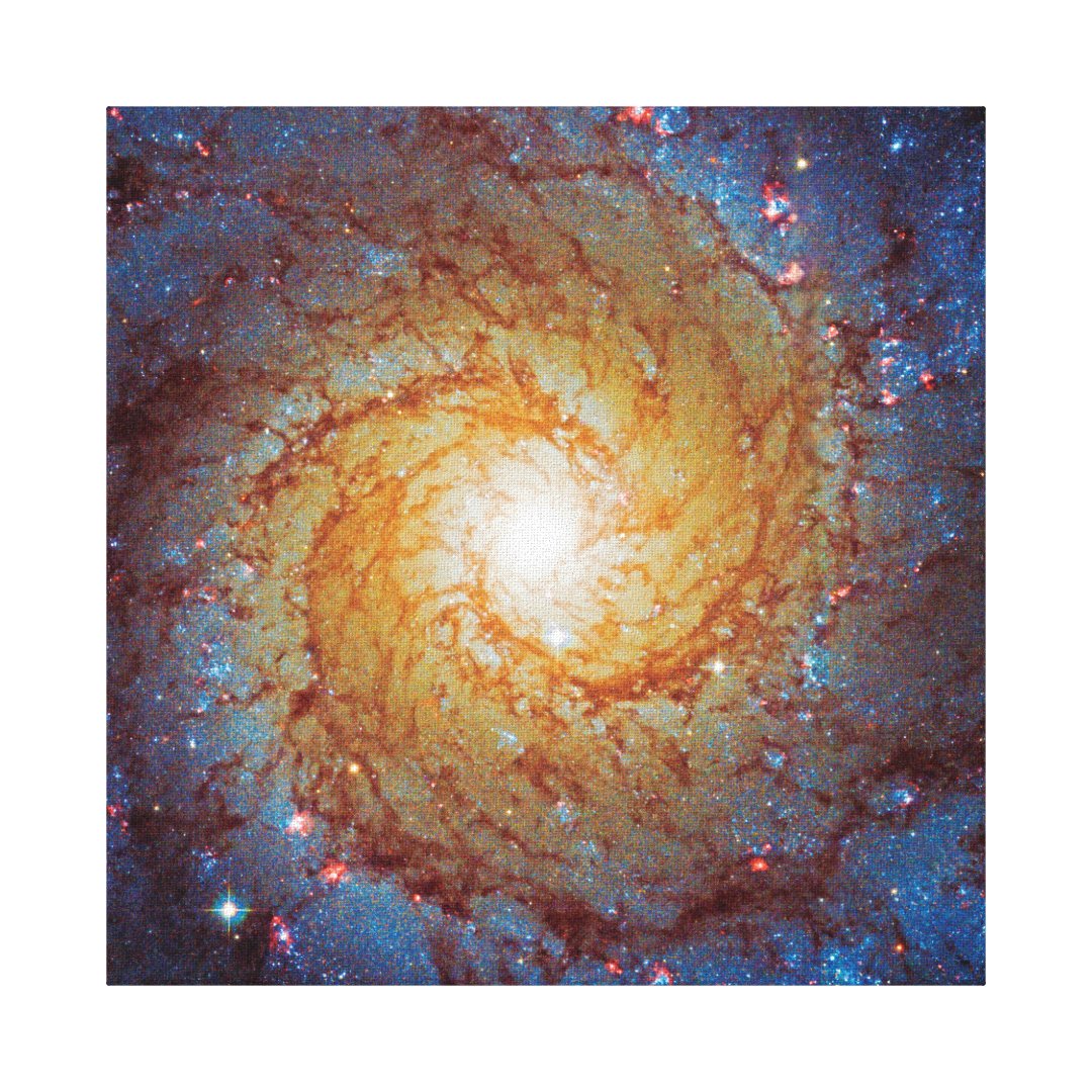 Messier 74 Spiral Galaxy Outer Space Photo Canvas Print | Zazzle