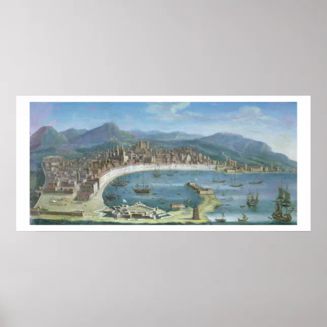 Messina - a Panoramic View of the Port Poster | Zazzle