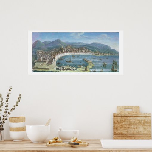 Messina - a Panoramic View of the Port Poster | Zazzle