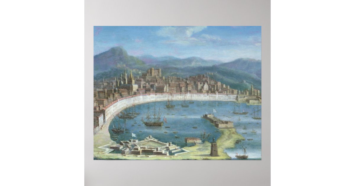 Messina - a Panoramic View of the Port Poster | Zazzle