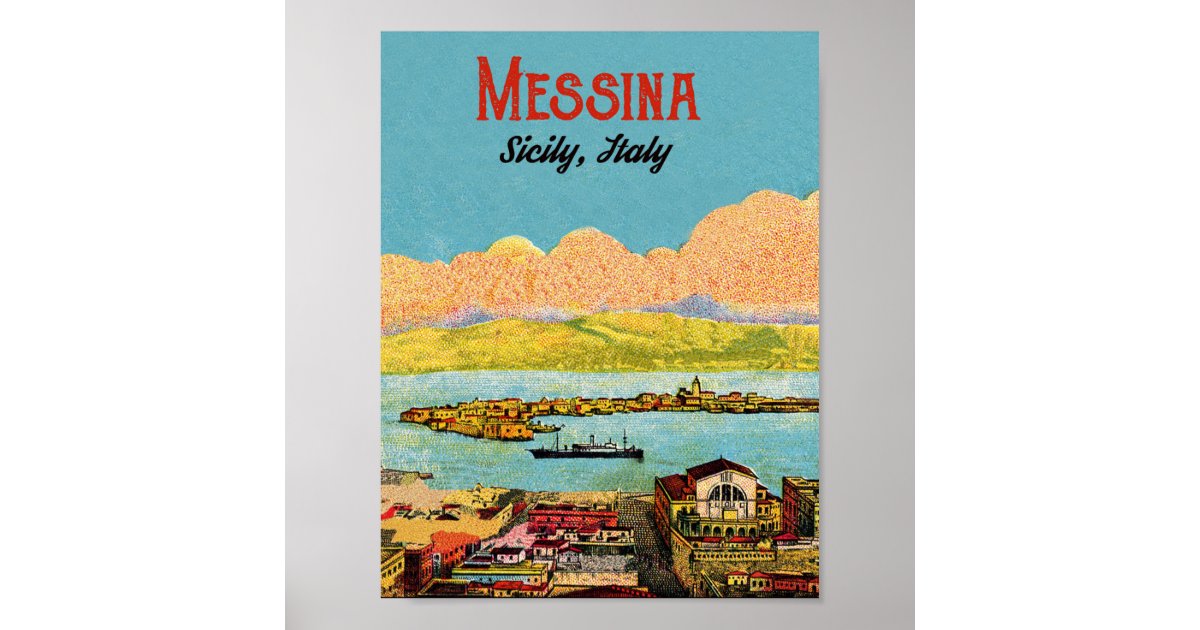 Messina, Sicily, Italy Poster | Zazzle