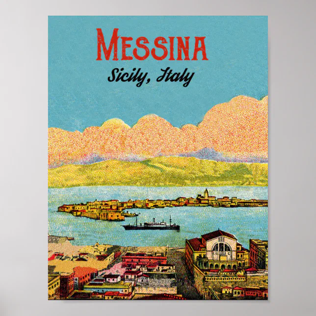 Messina, Sicily, Italy Poster | Zazzle