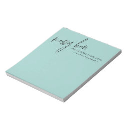 Messy Bun Personalized To Do List | Turquoise Notepad | Zazzle