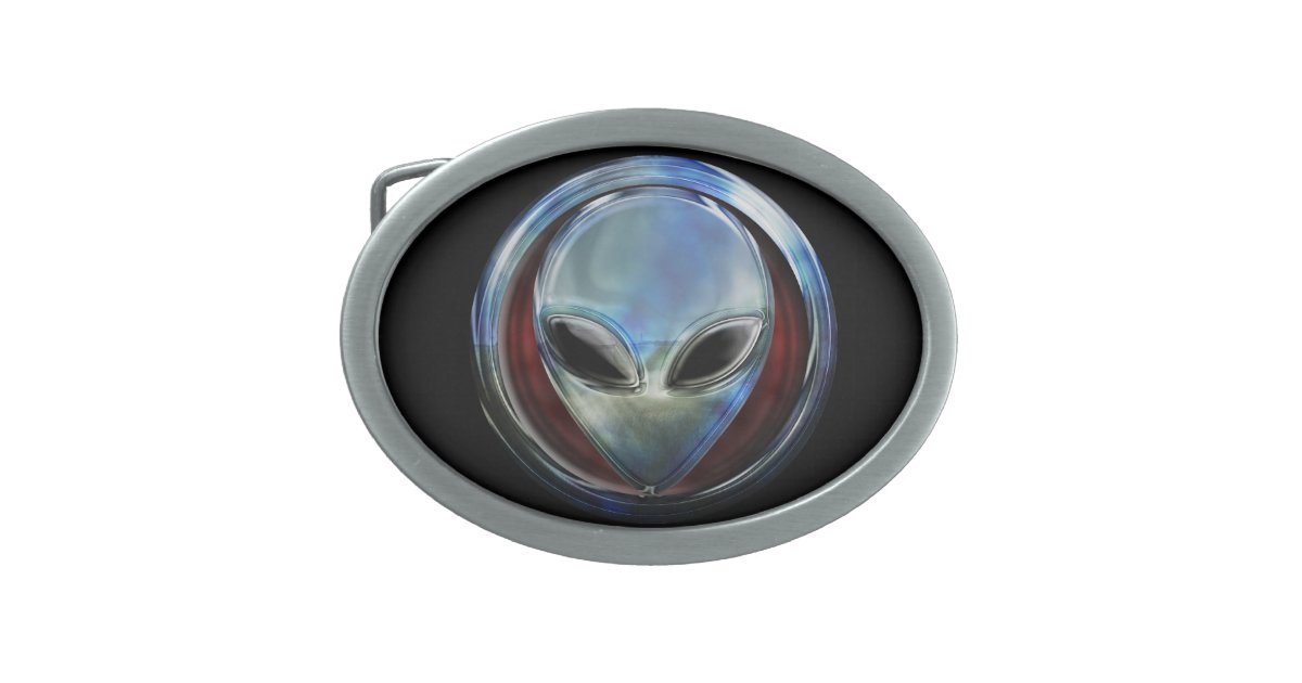 Metal Alien Head 03 Belt Buckle | Zazzle