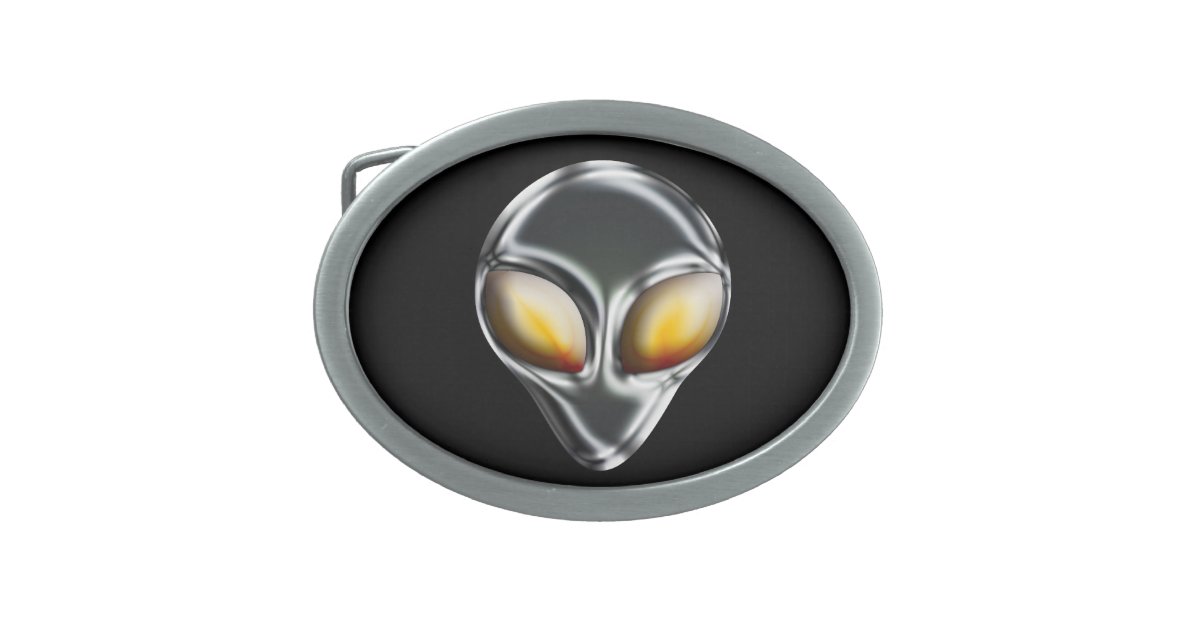 Metal Alien Head Belt Buckle | Zazzle