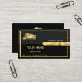 Metal Brushed Columns Logistics Trucking Company Business Card | Zazzle
