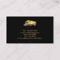 Metal Brushed Columns Logistics Trucking Company Business Card | Zazzle