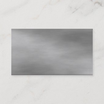 Metal Business Card II -silver- with logo | Zazzle