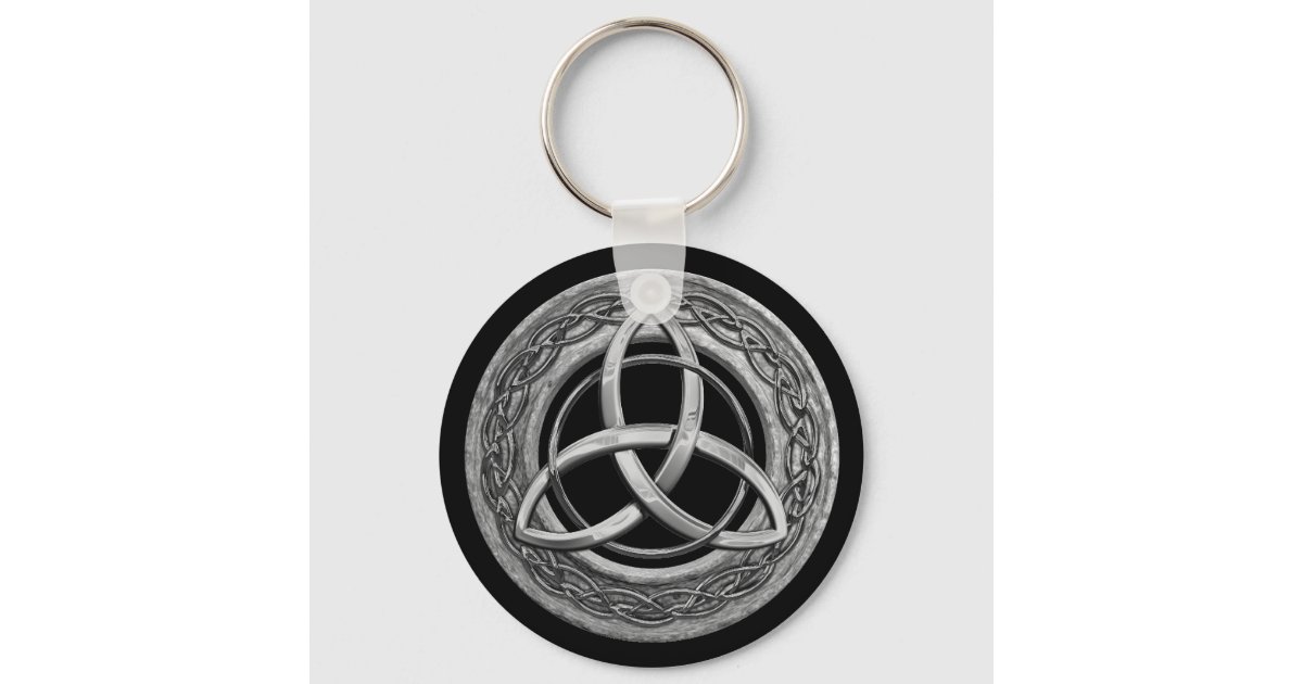 Metal Celtic Trinity Knot Keychain | Zazzle